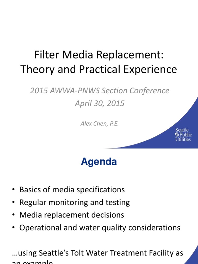 2 - Filter Media Replacement - Theory and Practical Experience | PDF ...