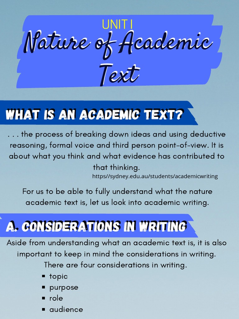 Nature of Academic Text PDF | PDF | Essays | English Language