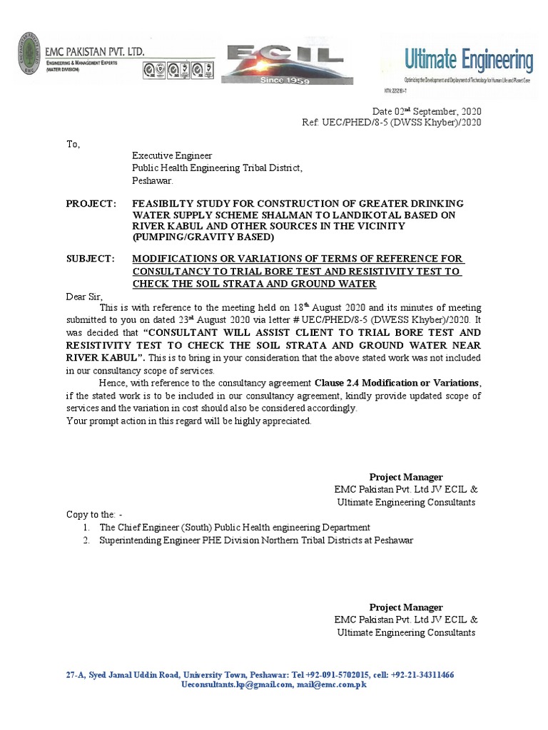 Letter Head Uec JV Emc | PDF