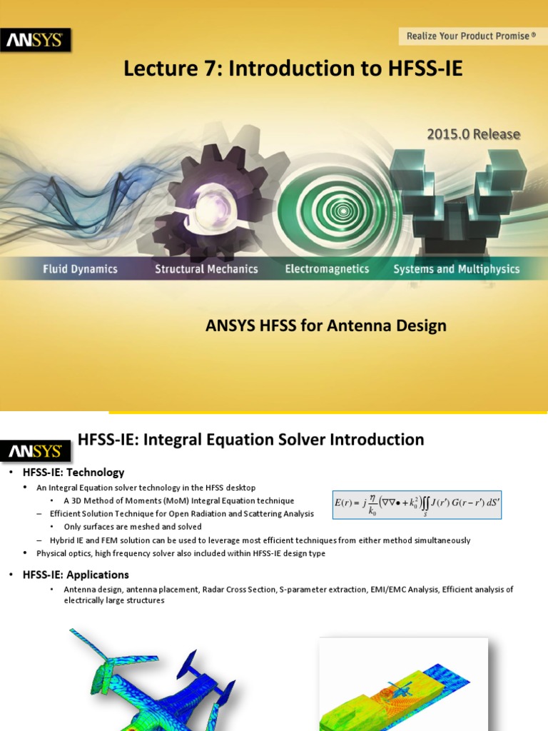 ANSYS HFSS Antenna HFSS-IE | PDF | Finite Element Method | Physics
