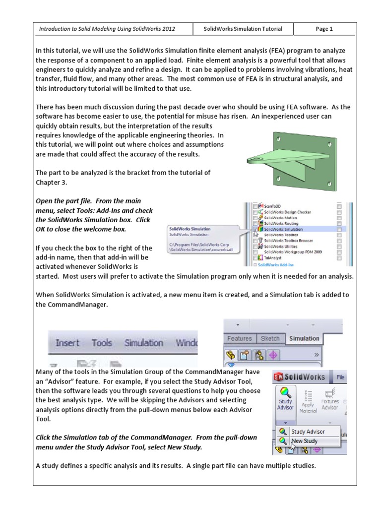Introduction To Solid Modeling Using Solidworks 2012: Solidworks ...