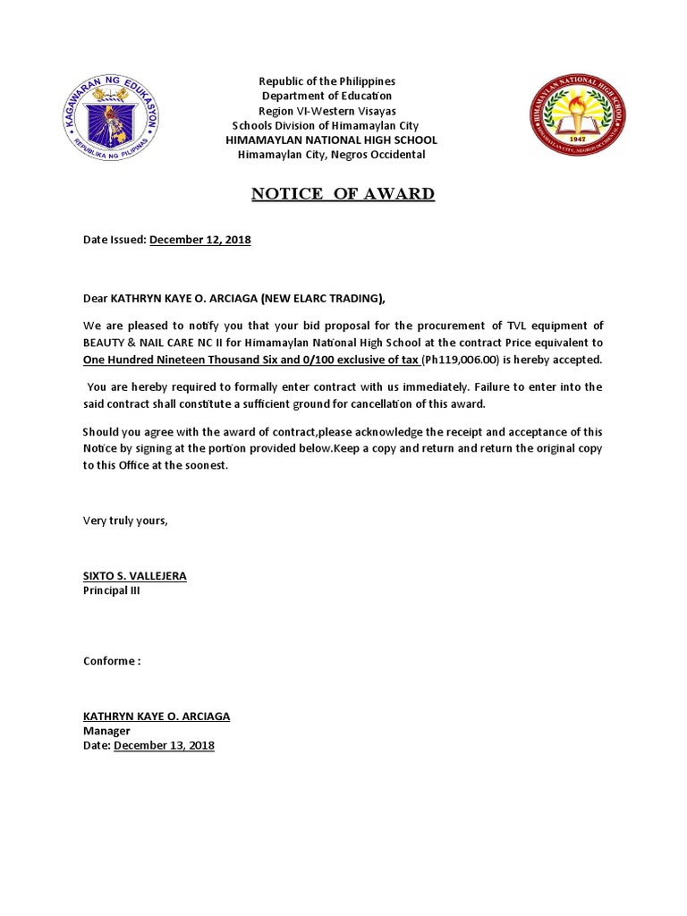 NOA and NTP - Format | PDF | Social Institutions | Social Science