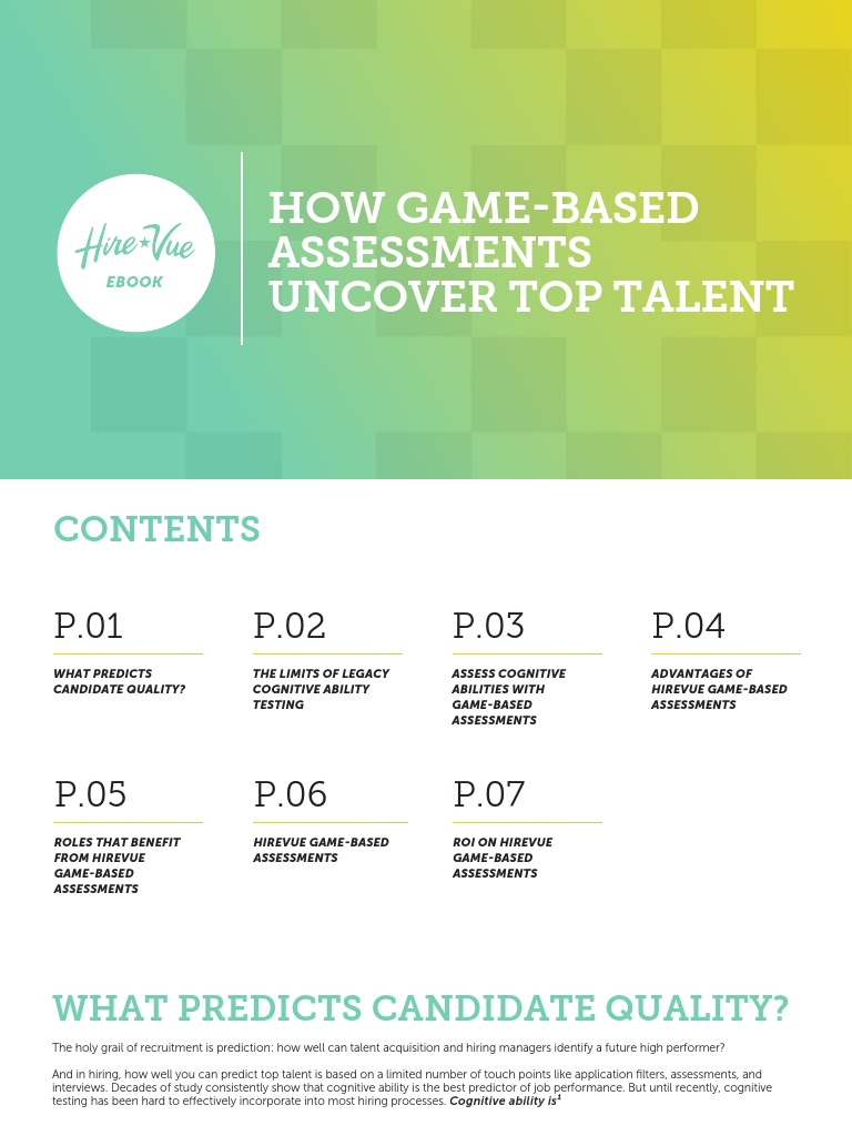 How Game-Based Assessments Uncover Top Talent | PDF | Insight | Cognition