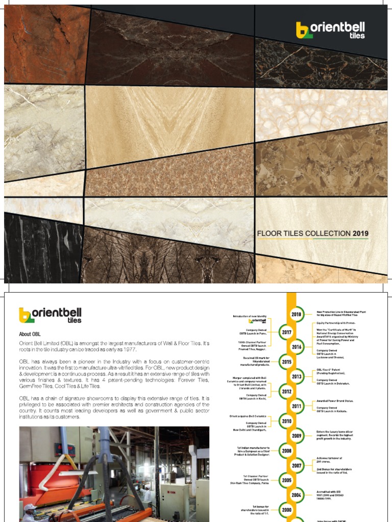 Floor Tiles Collection 2019 Catalouge PDF | PDF | Masonry | Art Materials