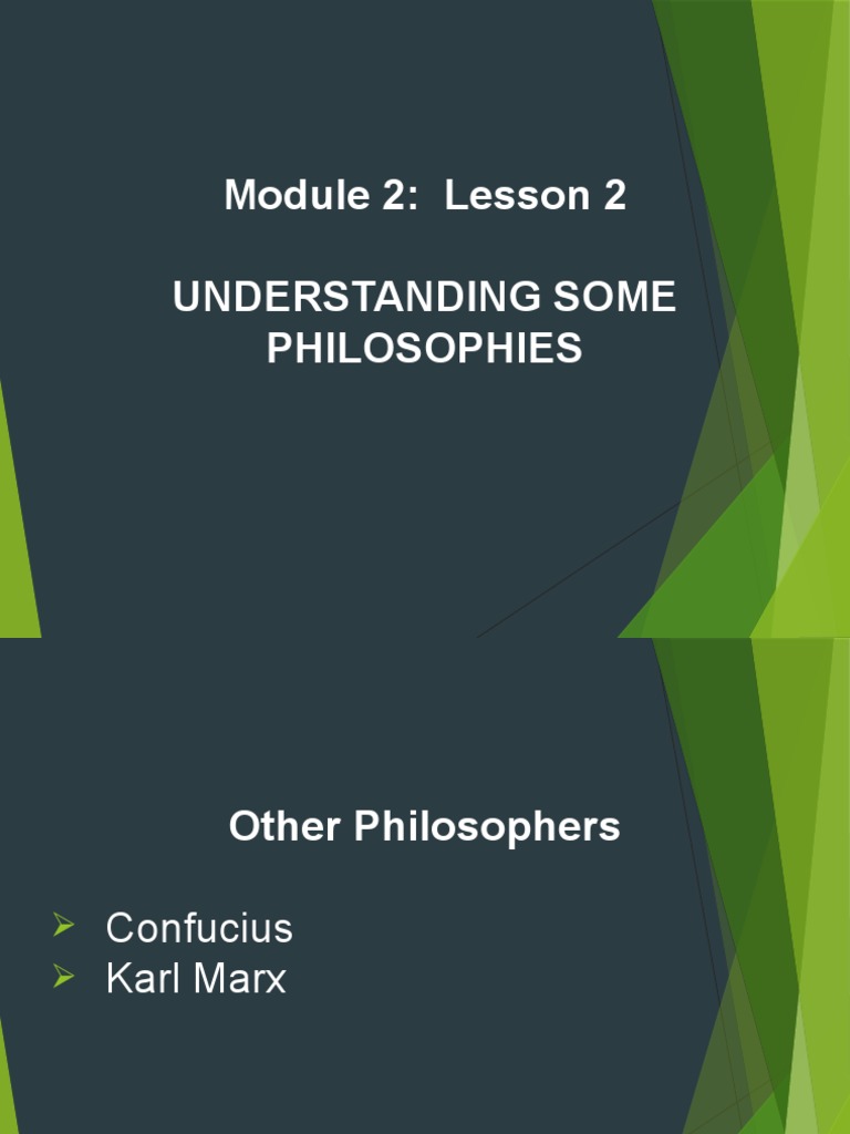 Module 2 Lesson 2-1 | PDF | Confucius | Karl Marx
