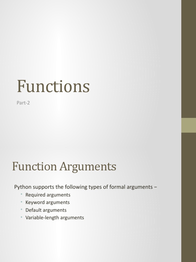 Functions 2 Pdf Scope Computer Science Parameter Computer Programming