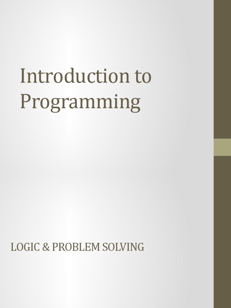 Lecture 1 | PDF | Subroutine | Computer Programming Lecture 1 | PDF | Subroutine | Computer Programming