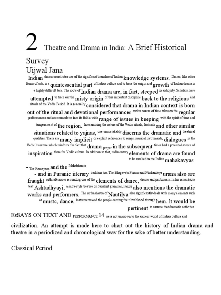 Historical Overview of Indian Theatre | PDF | Theatre | Vedas