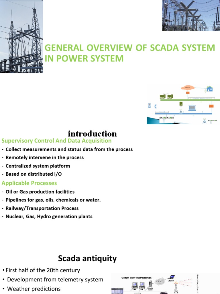 General Overview Of Scada System Pdf Scada Programmable Logic Controller