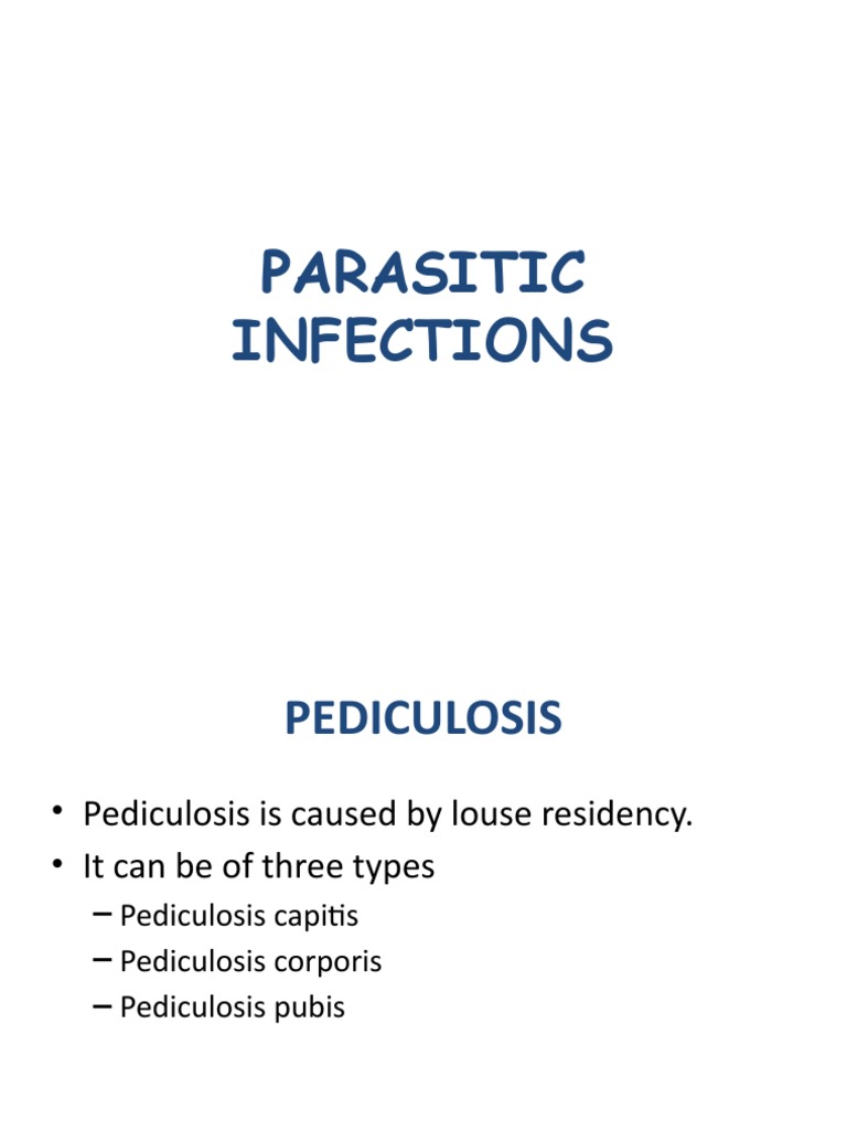 Types and Treatments of Parasitic Infections | PDF | Parasites ...