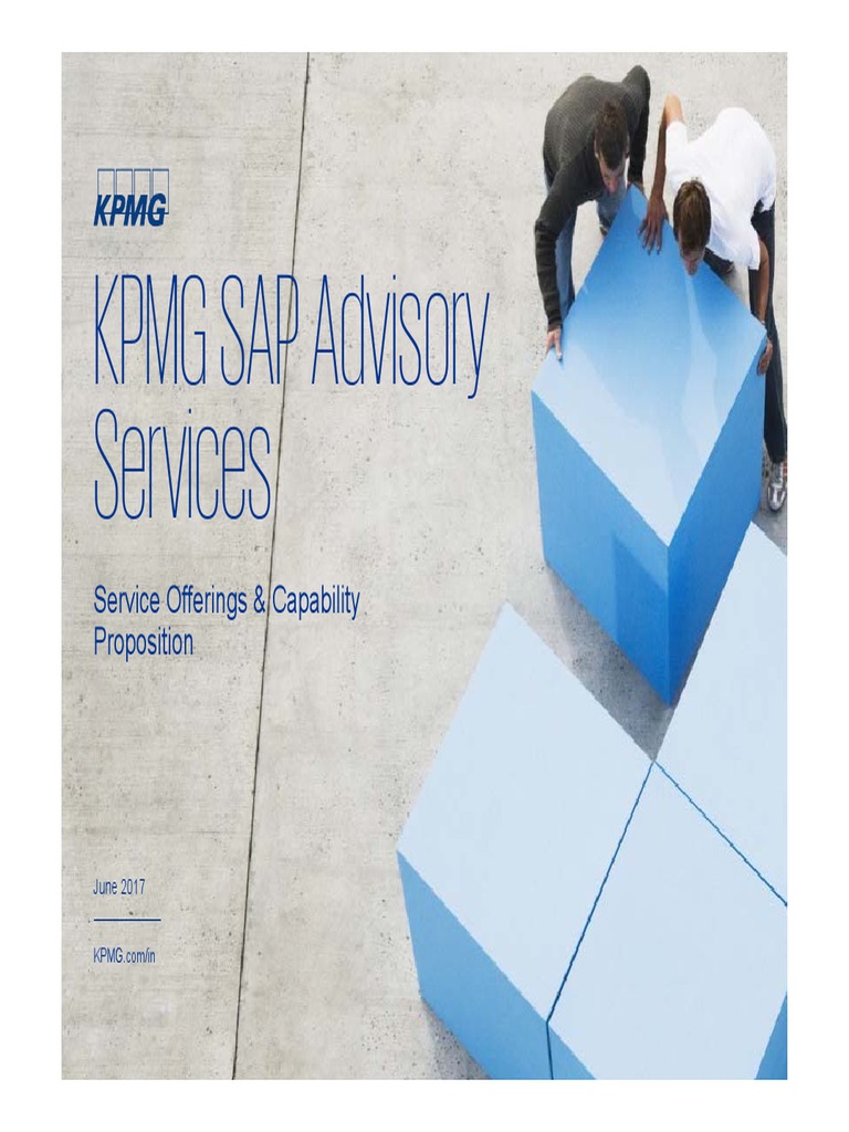 KPMG India SAP Advisory Service Capability Deck | PDF | Sap Se | Enterprise Resource Planning
