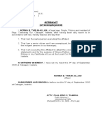 Affidavit of Low Income - Sample | PDF