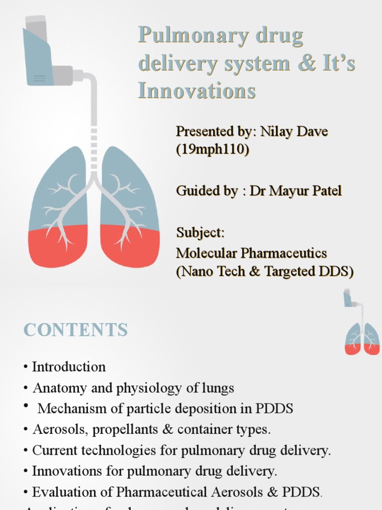 19mph110-Pulmonary Drug Delivery System and Its Innovation | PDF