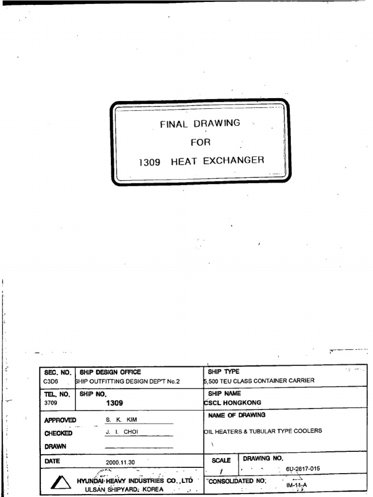 Heat Exchanger - Final Drawing | Download Free PDF | Valve | Equipment