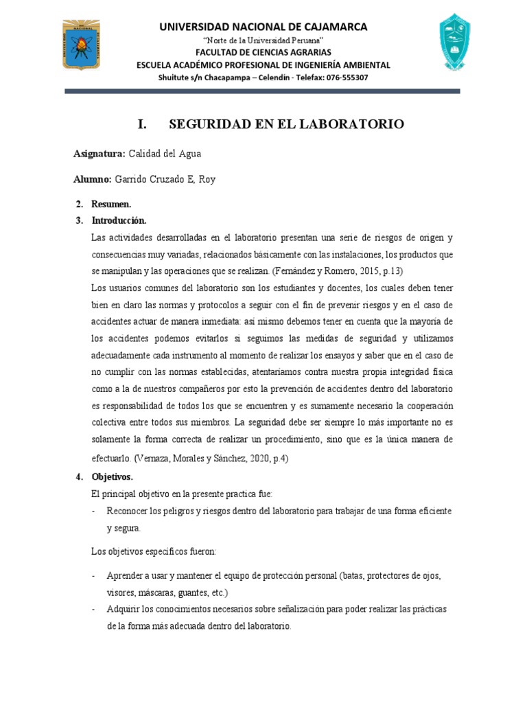 Seguridad en El Laboratorio | PDF | Laboratorios | Seguridad