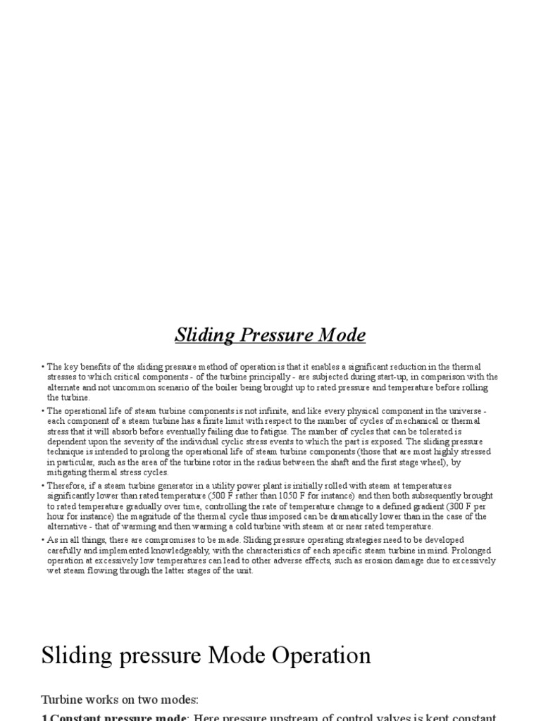 Sliding Pressure Control Basics | PDF | Valve | Temperature
