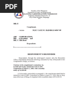 Position Paper Labor Case | PDF | Employment | Complaint