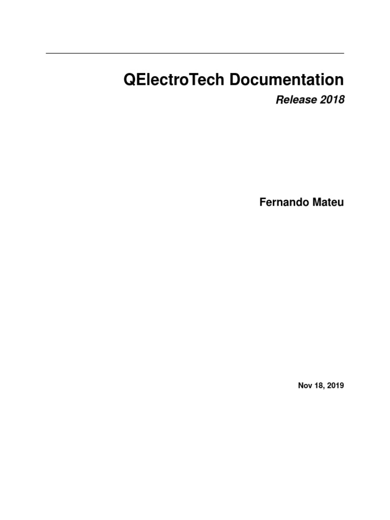 QElectro Tech | PDF | Menu (Computing) | Keyboard Shortcut