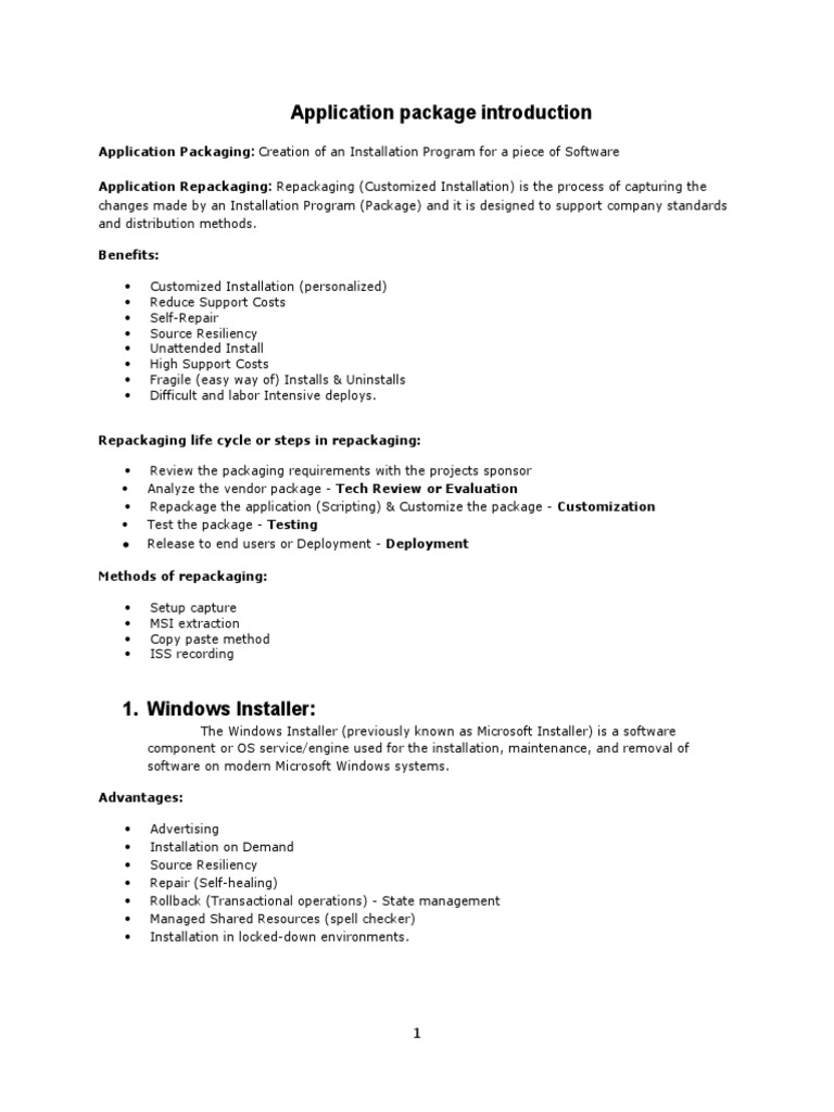 Create Custom Software Installation Packages | PDF | Windows Registry ...