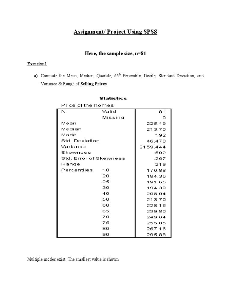 Assignment Project Using SPSS | Download Free PDF | Regression Analysis ...
