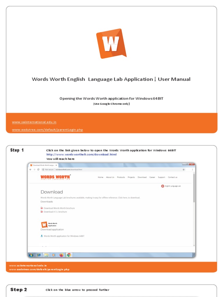 Words Worth English Language Lab Application User Manual | PDF
