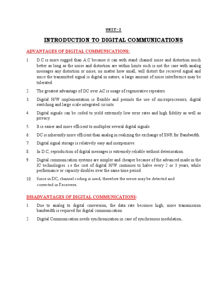 Introduction To Digital Communications | PDF | Sampling (Signal Processing) | Multiplexing