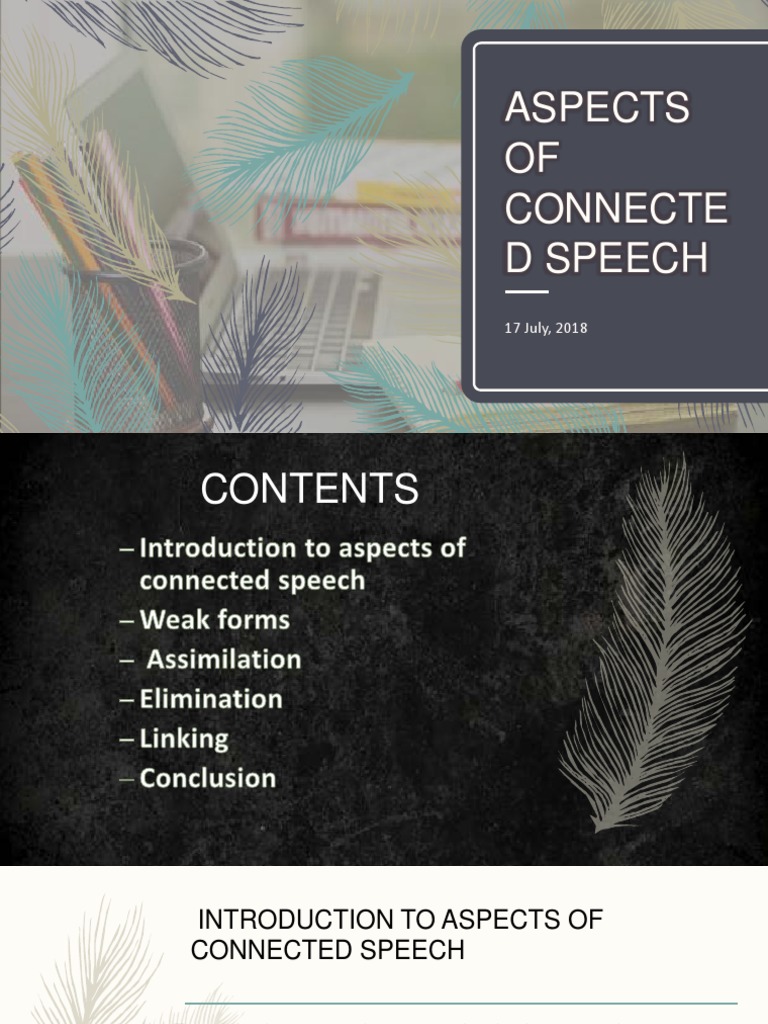 14 Aspects of Connected Speech | PDF | Stress (Linguistics) | Consonant