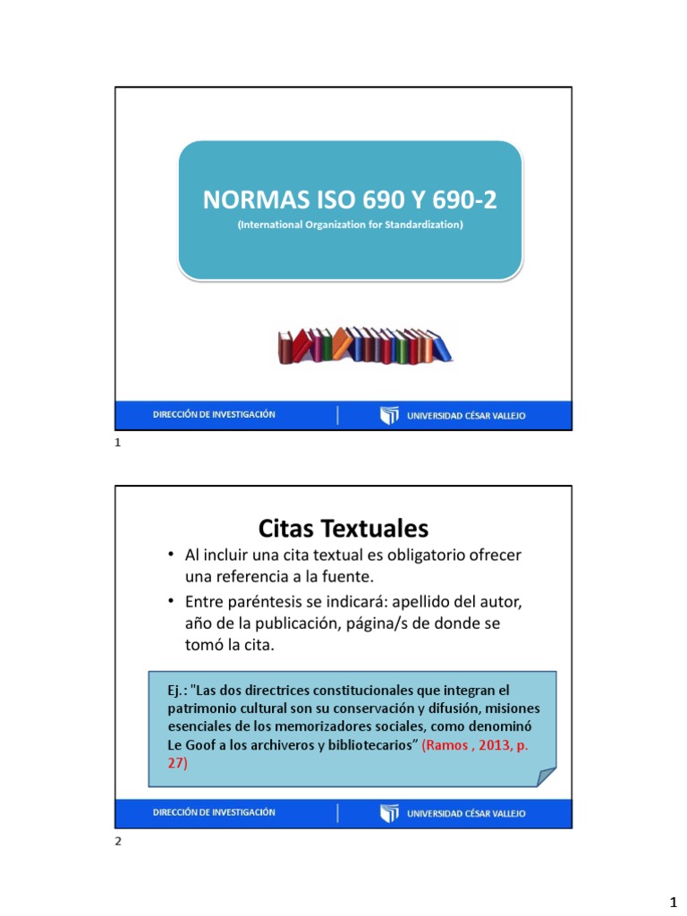 Normas Iso 690 | PDF | Citación | Science