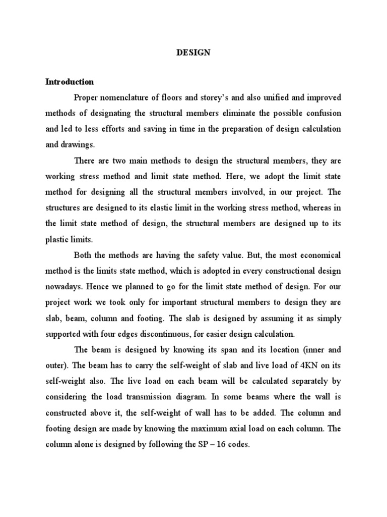 Design Calculation | PDF | Beam (Structure) | Column