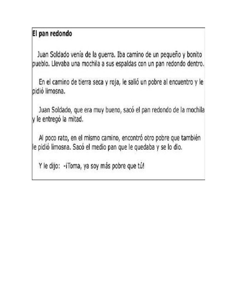 Lectura El Pan Redondo | PDF