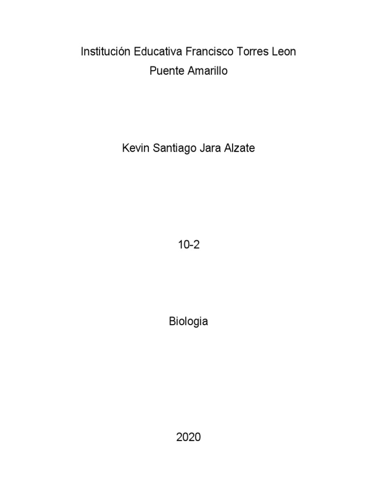 Taller 12 Biologia Kevin Jara 10-2 | PDF | Neurona | Axon