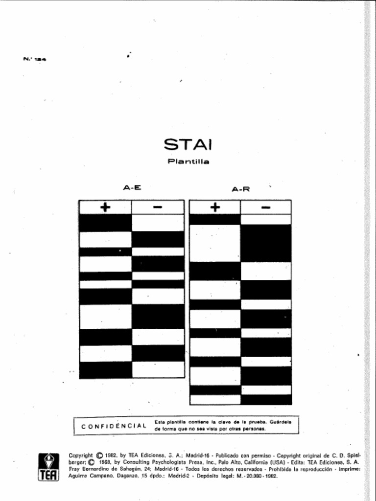 Plantilla STAI | PDF