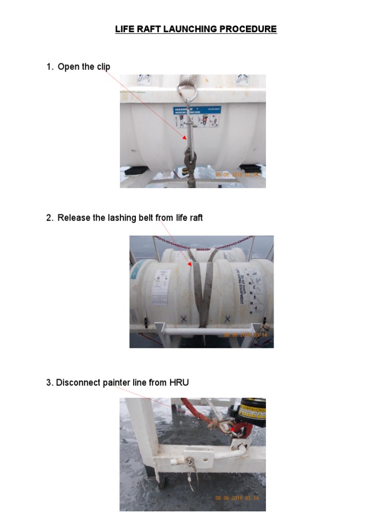 LIFE RAFT LAUNCHING PROCEDURE For Dummies | PDF