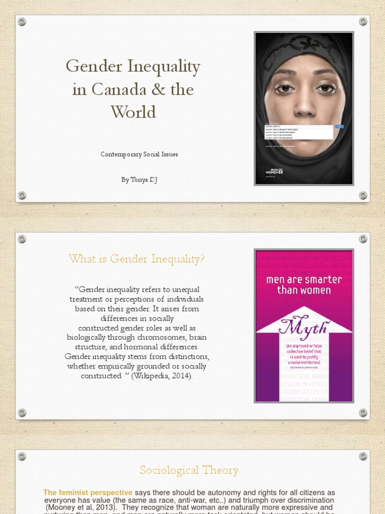 Gender Inequality in Canada & The World: Contemporary Social Issues ...