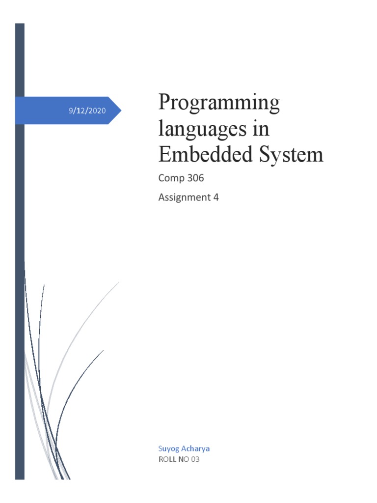 Programming Language Used in Embedded System | PDF | Computer ...