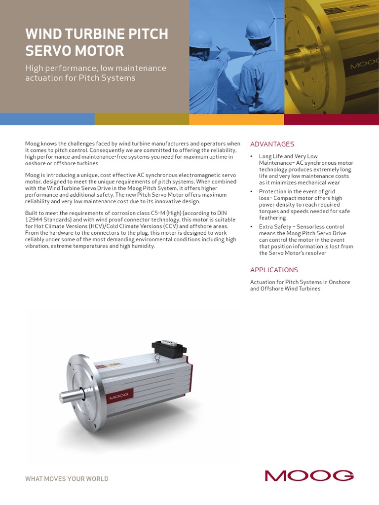 Moog Wind PitchServoMotor Datasheet en PDF | PDF | Offshore Wind Power ...