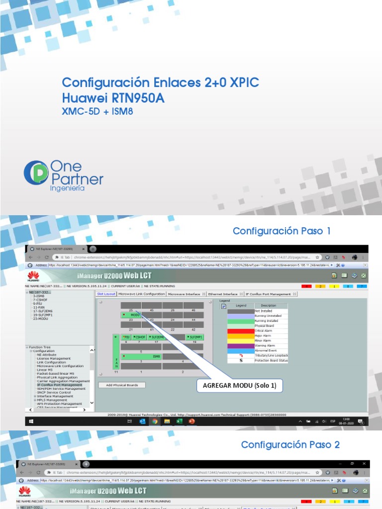 Configuración XMC 5D + ISM8 V2 | PDF