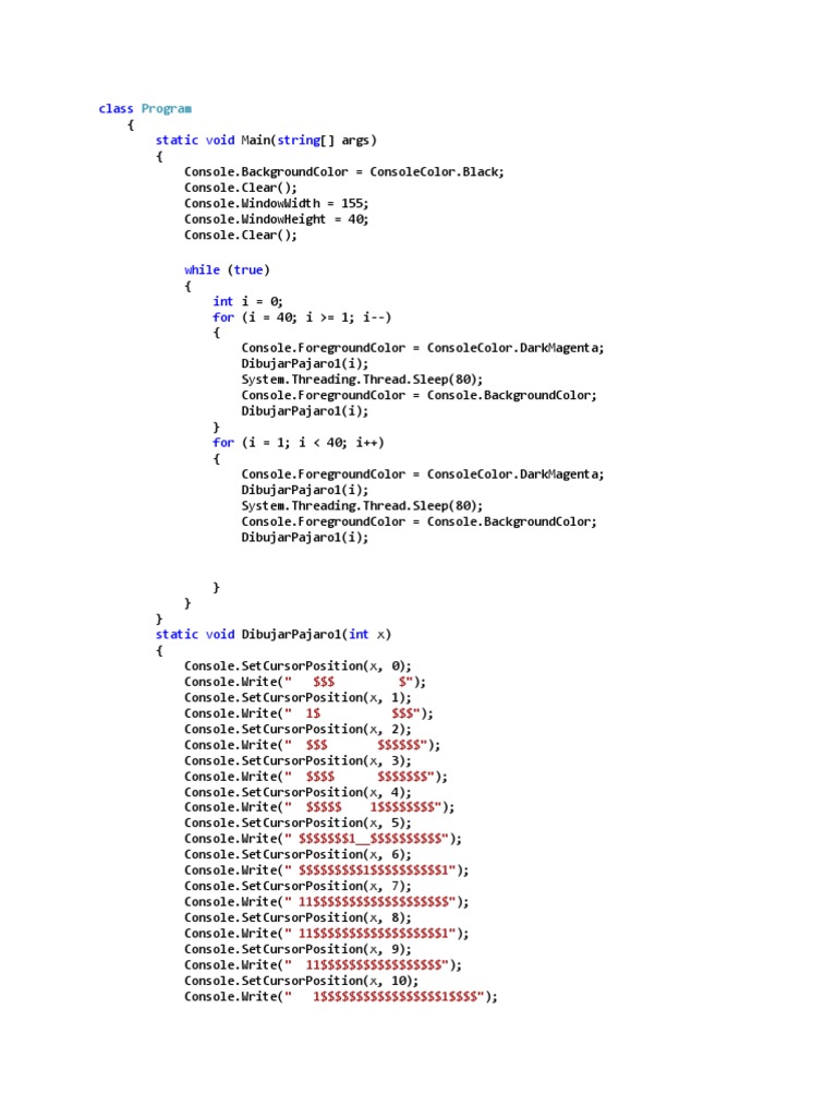 Program Class Static Void String Pdf Software Engineering Computer Programming