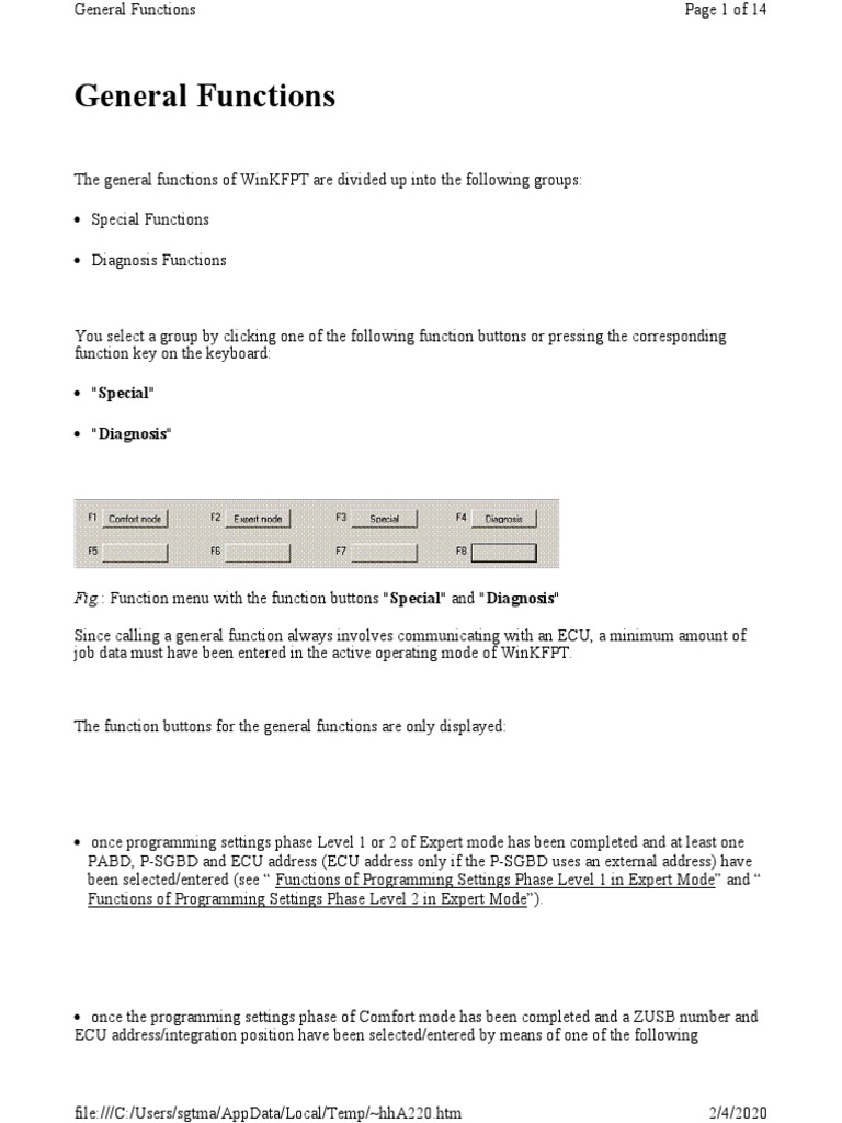 9 General Functions | PDF | Menu (Computing) | Button (Computing)