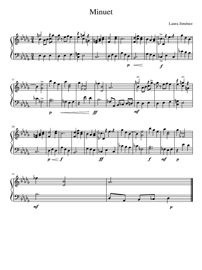 Minuet PDF | PDF
