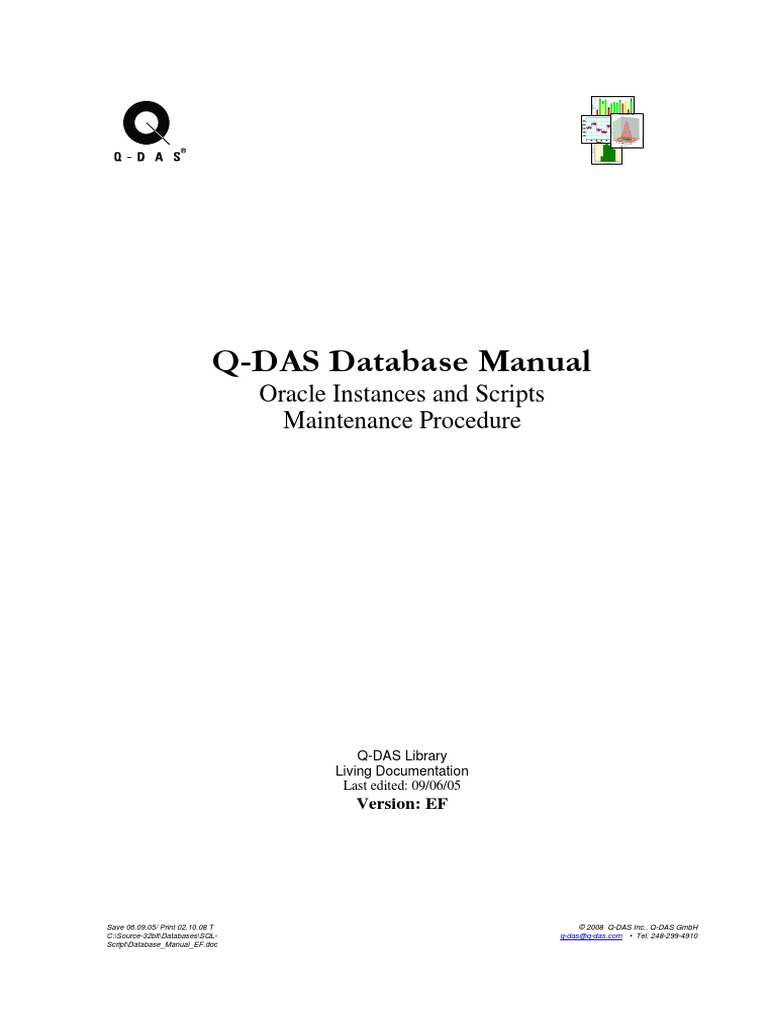 Q-DAS Database Manual: Oracle Instances and Scripts Maintenance ...
