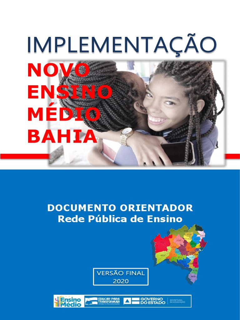 Documento Orientador Novo Ensino Médio Na Bahia Versão Final Lido I PDF ...