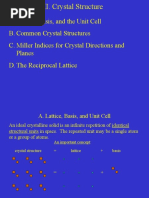 Chapter 1 Crystal Structure | PDF | Crystal Structure | Lattice (Group)