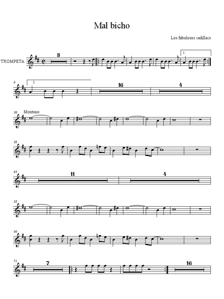 Mal Bicho - Trompeta | PDF