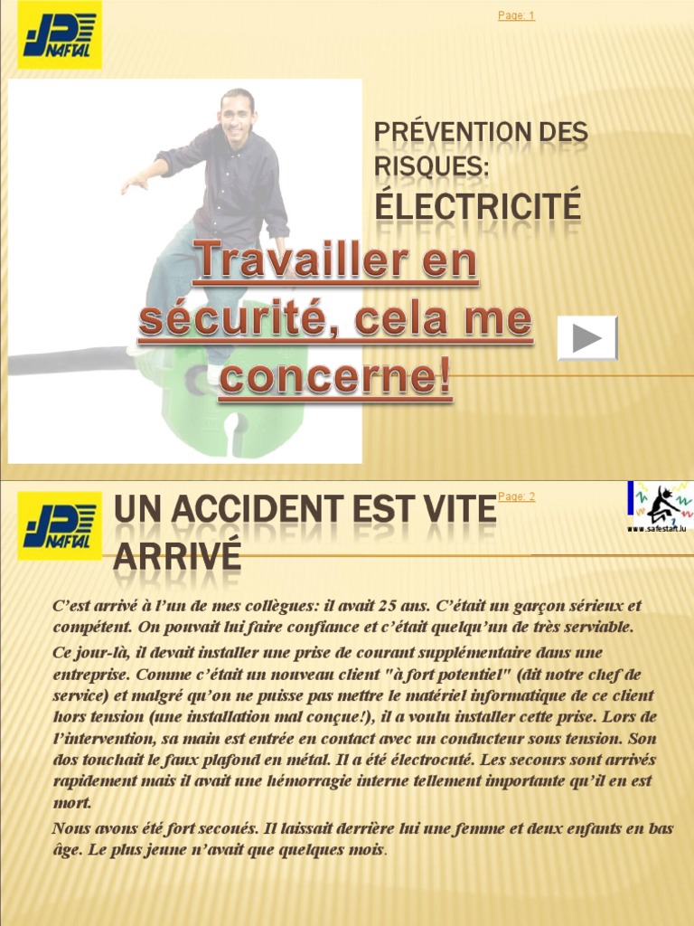 Prevention Des Risques Electriques - Copie | PDF | Électricité | Électromagnétisme