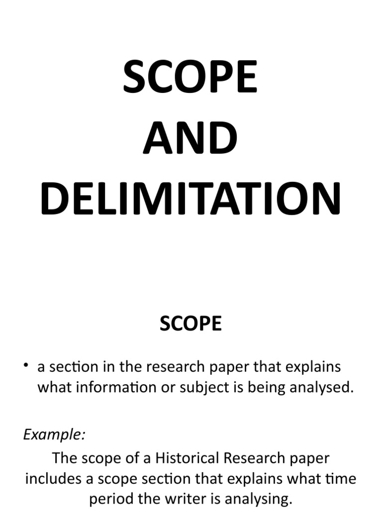 Scope and Delimitation | PDF | Cognitive Science | Epistemology