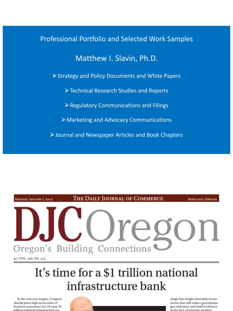 Portfolio Slavin 2020 PDF | PDF | Renewable Energy | Global Warming