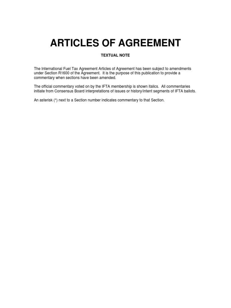 Articles of Agreement August 2020 | PDF | Lease | License