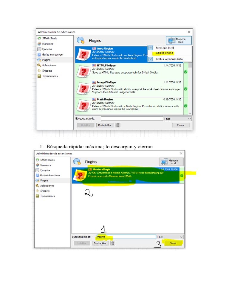 Guía para usar Smath Studio | PDF