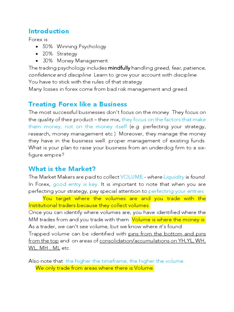 The Fort Forex Trading Manual PDF | PDF | Market Liquidity | Foreign ...